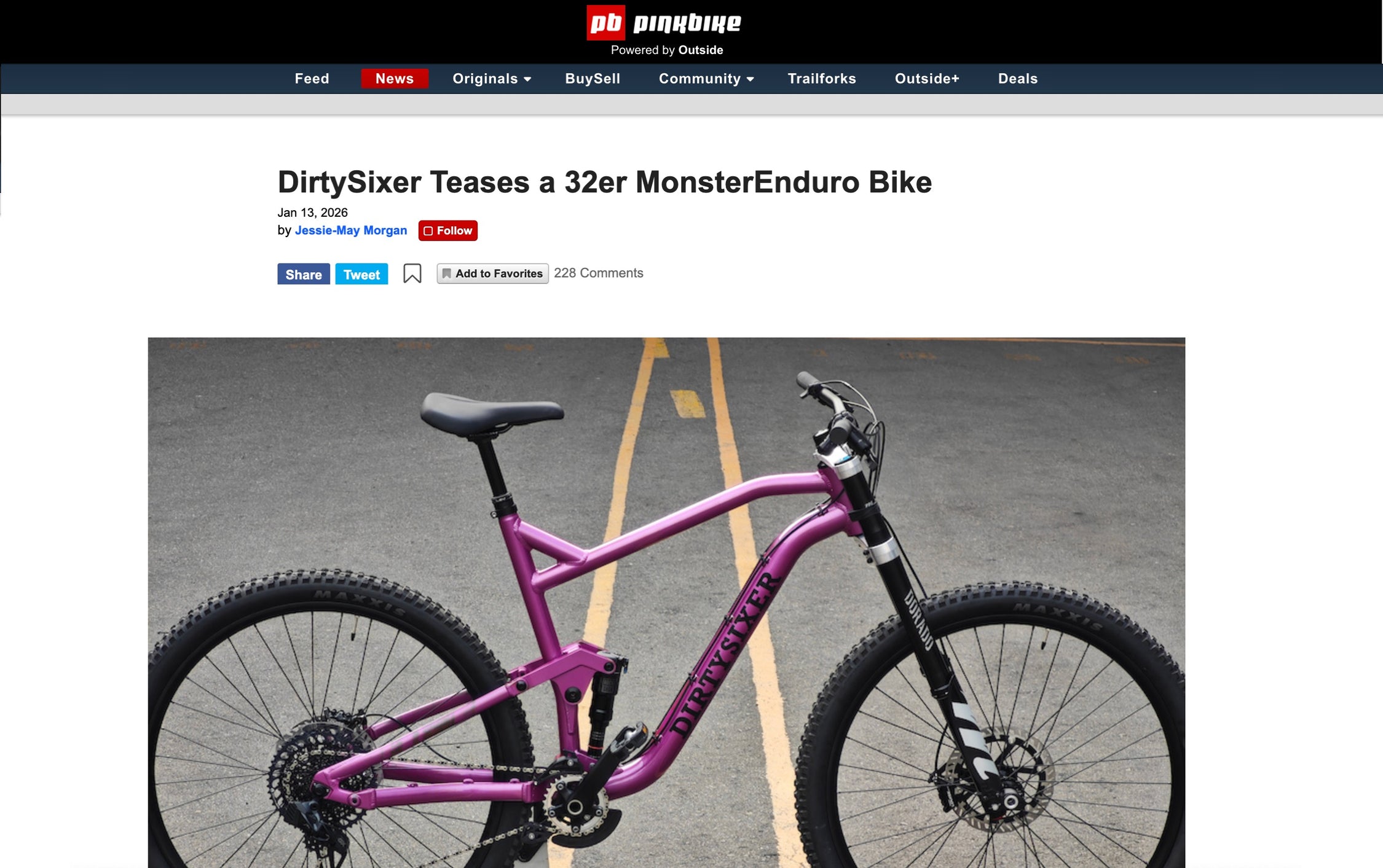 DirtySixer, the only bike for tall people